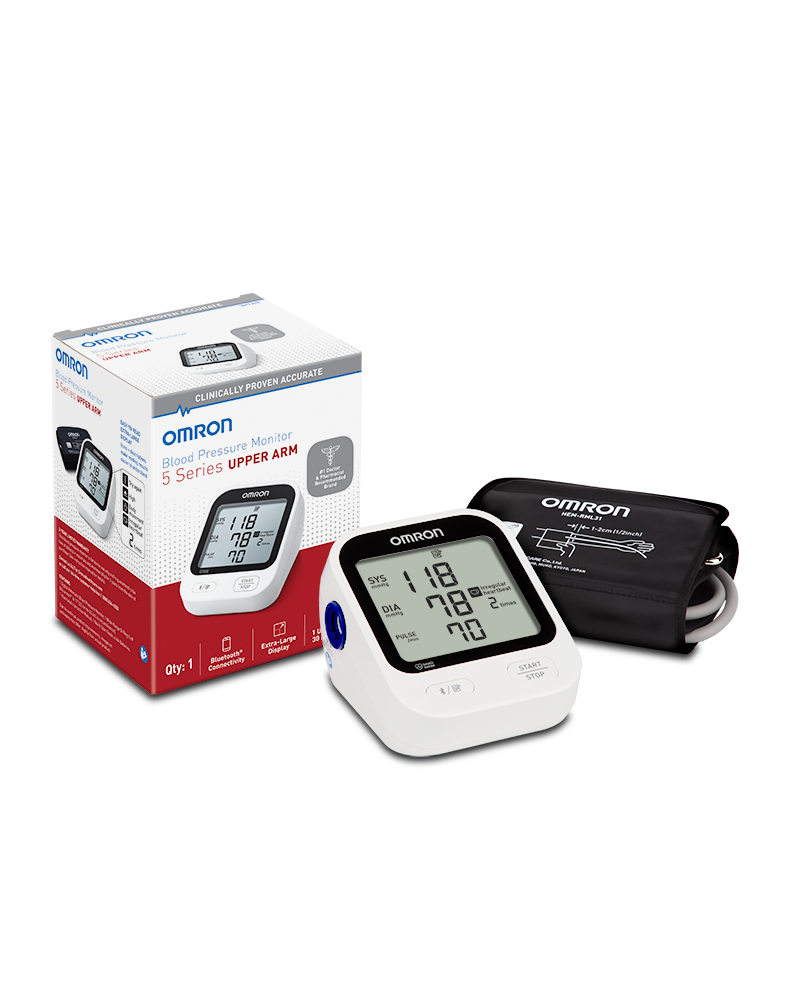 OMRON 5 Series Upper Arm Blood Pressure Monitor BP7255 BV Medical