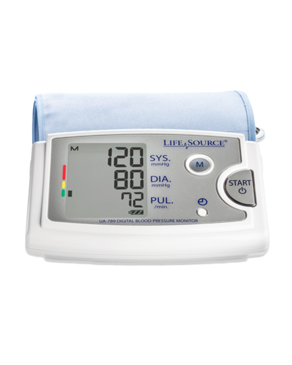 A&D LifeSource Upper Arm Blood Pressure Monitor w/ XL Cuff (UA-789AC ...